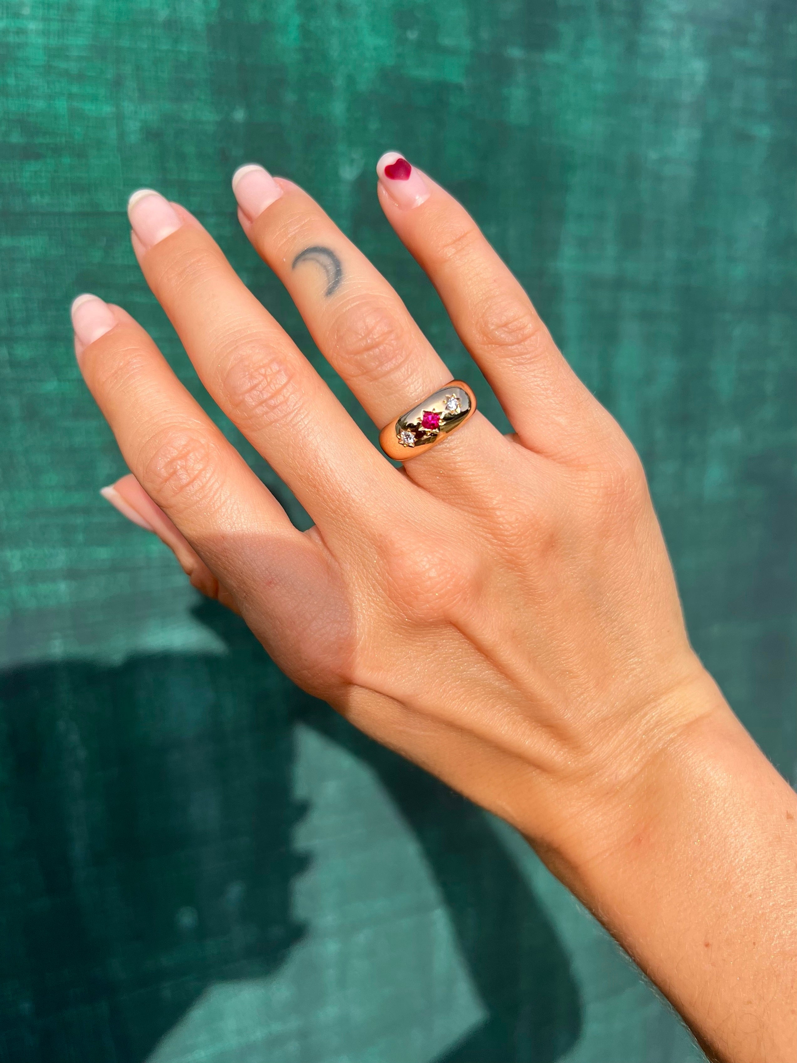 Gypsy Ring Rubis et Diamants – Luce by Emilie Bouguereau