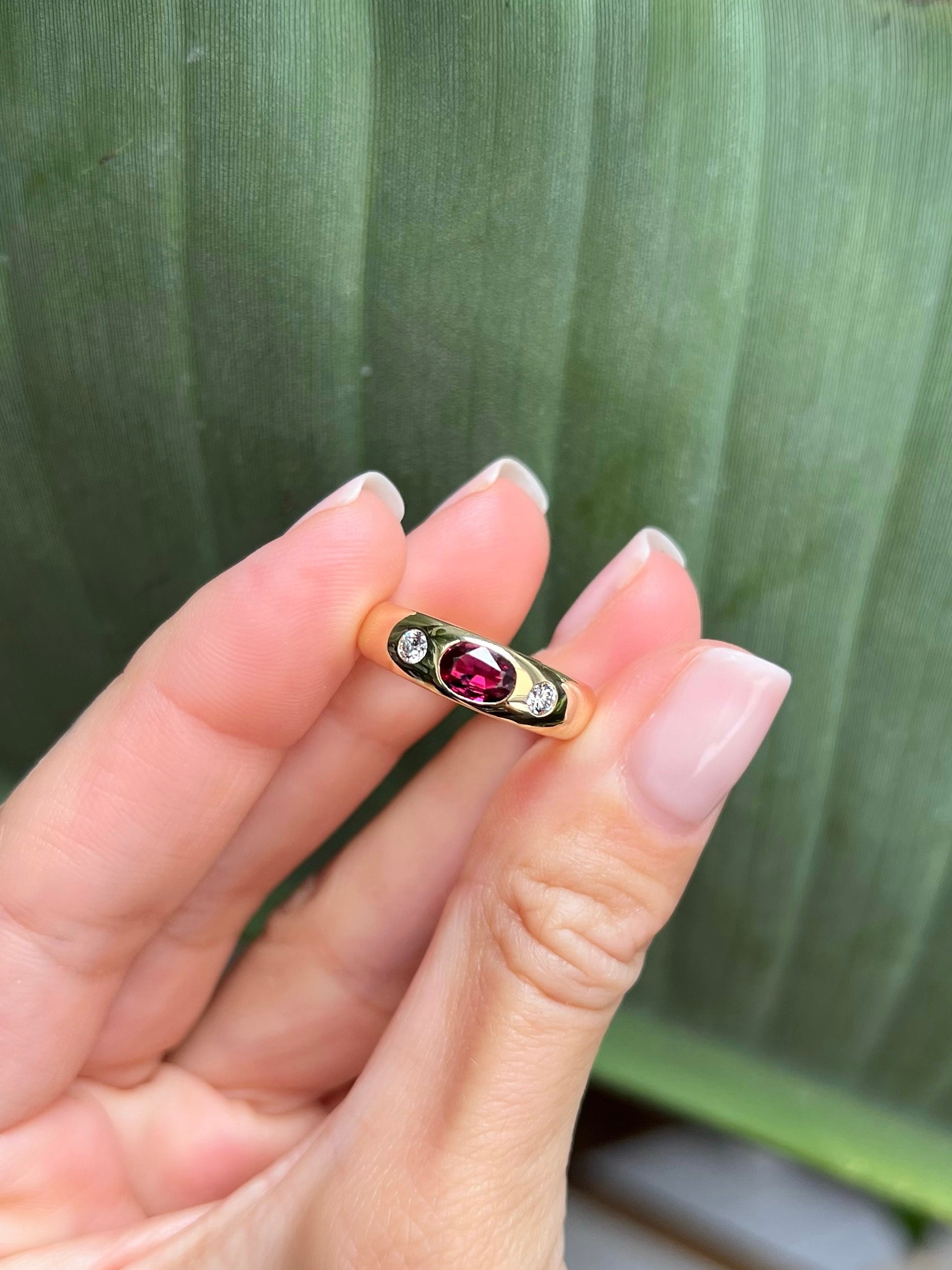 Bague Gypsy Rubis Ovale – Luce by Emilie Bouguereau